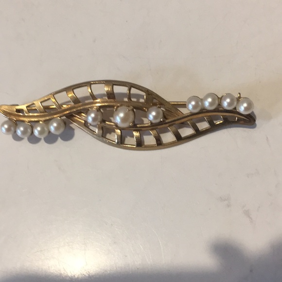 Winard | Jewelry | Vintage Signed Winard 2 K Gold Filled Pearls Pin ...